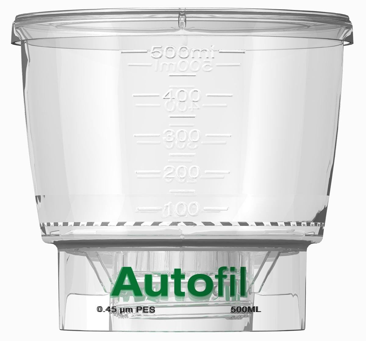500ml Autofil High Flow PES Bottle Top Filter, 0.45um, Qty. 12