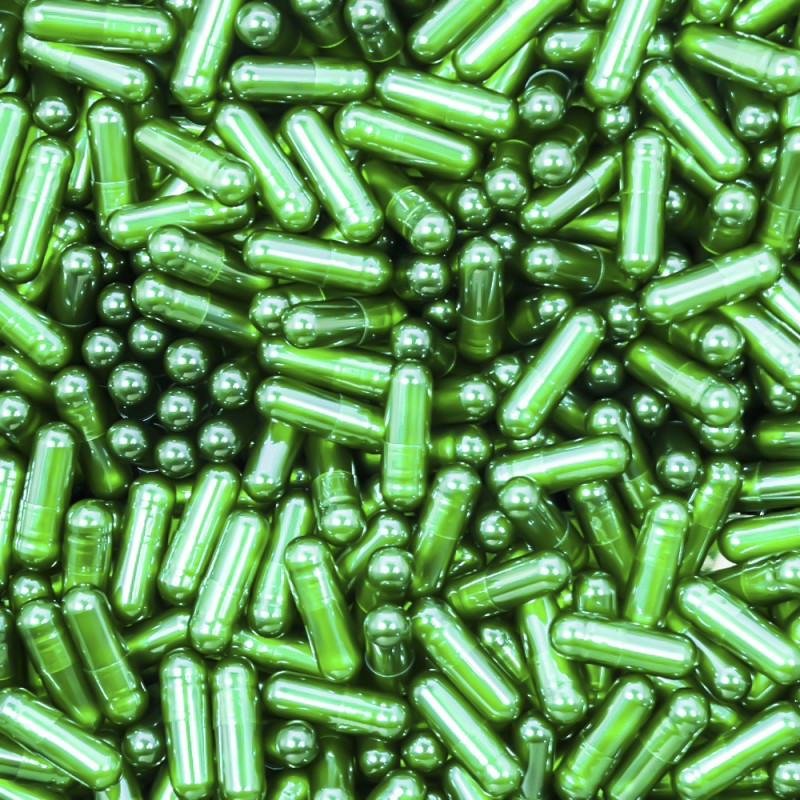 Mint Flavored Gelatin Capsules, Size 00, Qty. 500, resealable bags